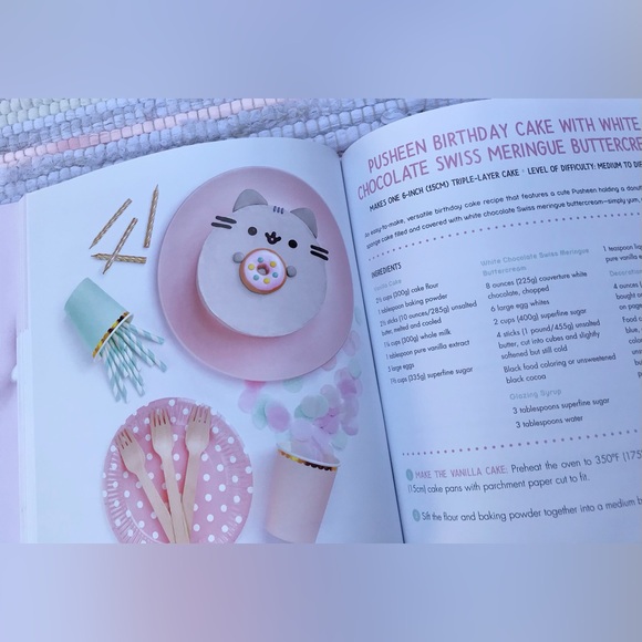 Pusheen | Kitchen | Lets Bake A Pusheen Cookbook Pizza Desserts Diy How ...